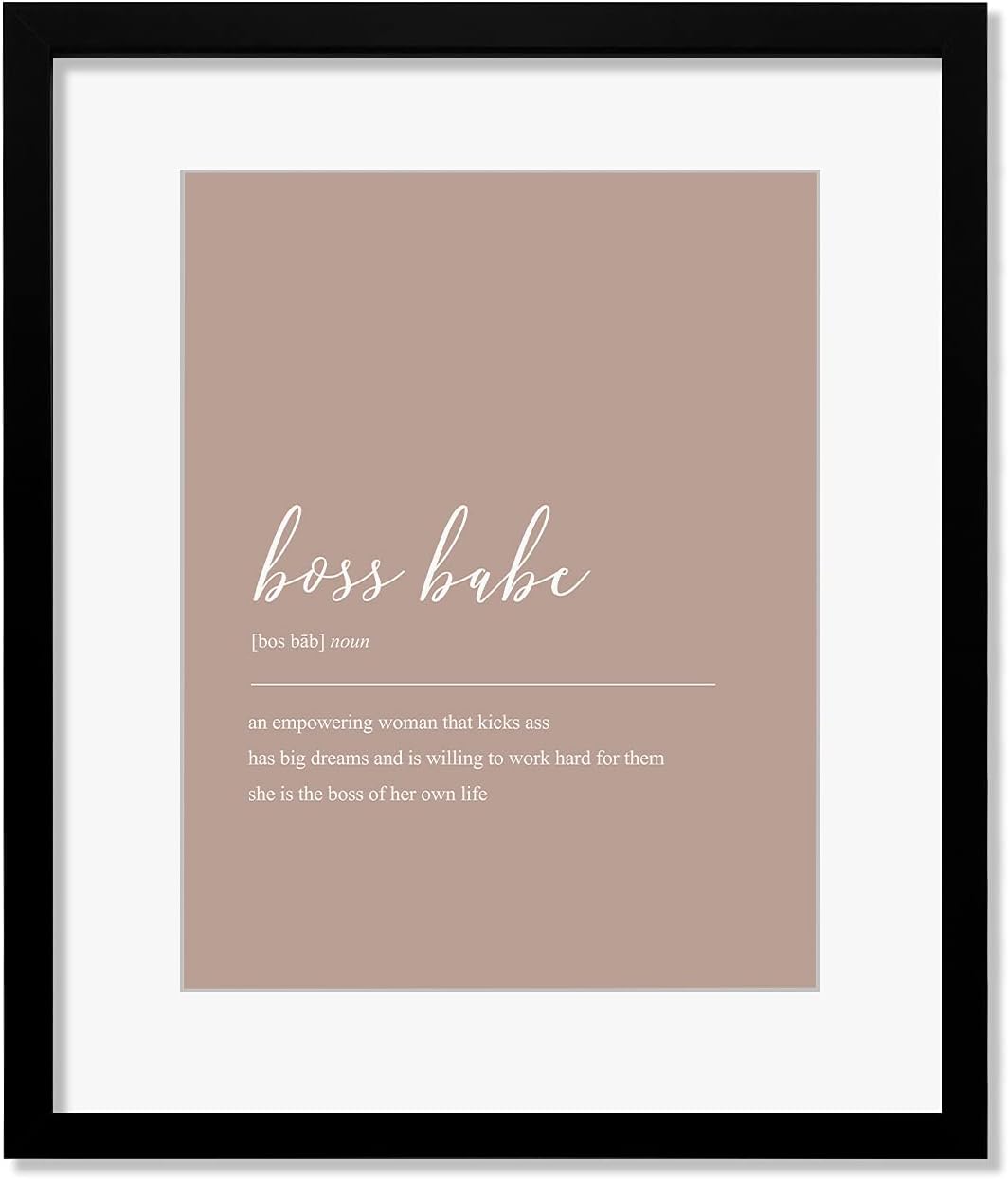 Amazon.com: Boss Babe Definition - Wall Decor Poster Print - Modern ...