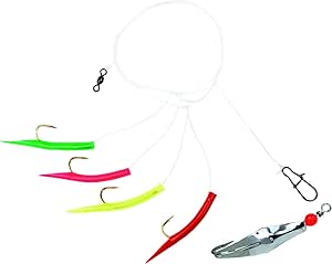 Clarkspoon MT-00RBMS Mackerel Tree Rig, 2-Inch Blade, Gold Finish, Bait ...