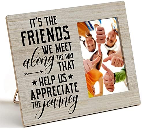 Amazon.com - Nurawo Friends Rustic Wood Picture Frame It's Friends We ...