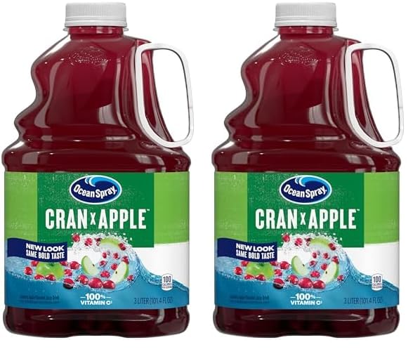 Amazon.com : Ocean Spray Juice Drink, Cran-Apple, 3 Liter Bottle (Pack ...