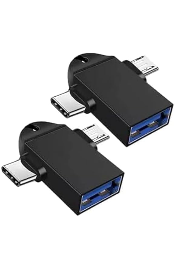 2 in 1 OTG Adapter, OTG Adapter Micro USB Type c, All in 1 Multi OTG ...