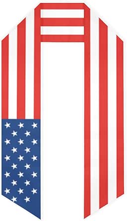 Amazon.com: America Flag Graduation Stole Graduation Sash Scarf ...