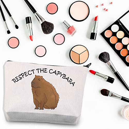 PLITI Capybara Makeup Bag Capybara Lover Gift Respect The Capybara for ...