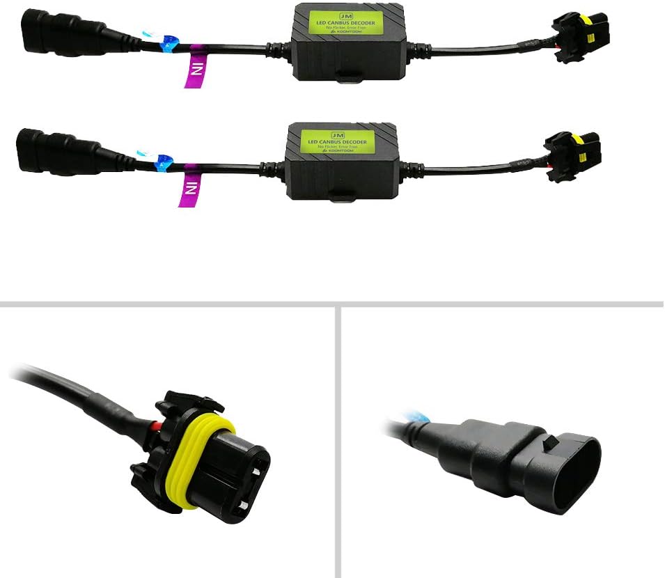 AnyCar Led Headlight Decoder 9005 9006 9012 Canbus Resistor Anti ...