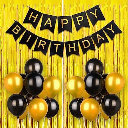 Happy Birthday Decoration Kit Combo - 33 pcs Birthday Banner Foil ...