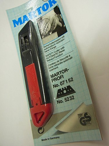 Amazon.co.jp: ドイツ製 MARTOR マーター 安全カッター 07152 赤/黒 特価品 : 文房具・オフィス用品