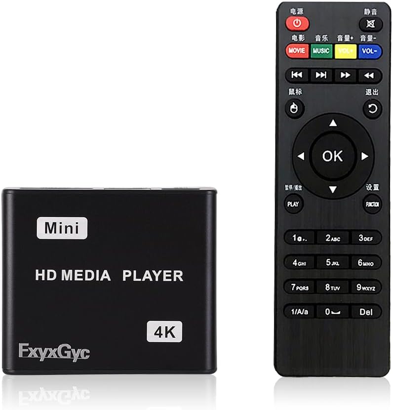 Amazon.com: ByDiffer 4K Ultra HD Digital Media Player, TV MP4 Video ...