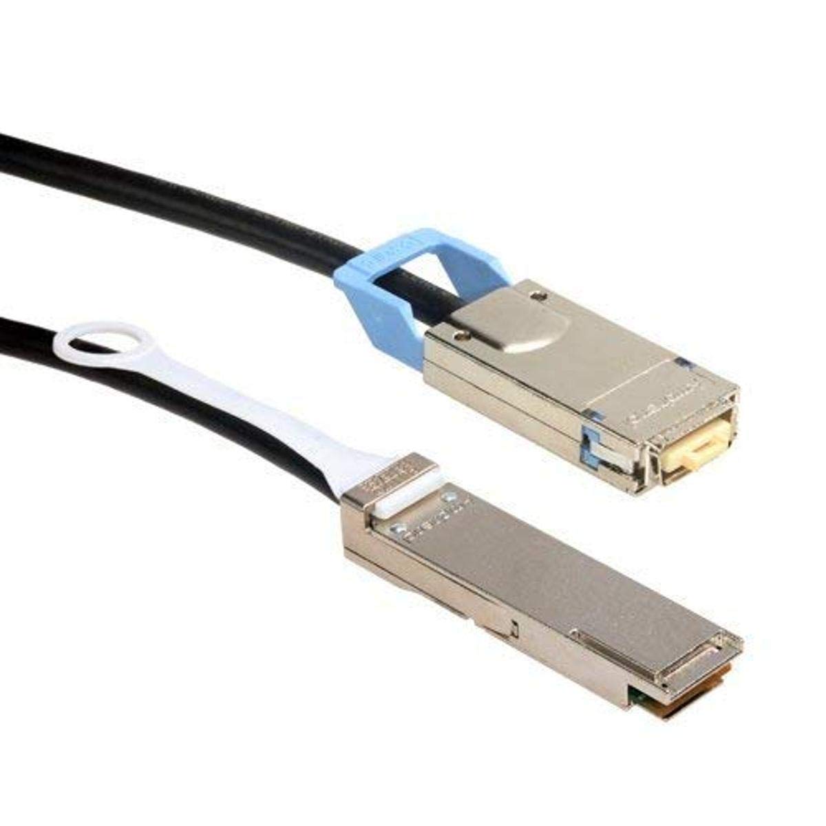 Amphenol NW-QSFPCX4PAS-003 QSFP to CX4 Cable, 30 AWG Passive Copper, 3 ...