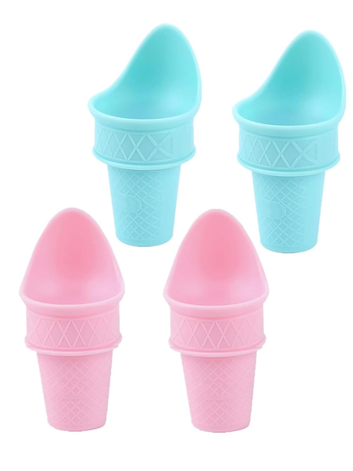 Amazon.com: 4PCS Ice Cream Cone Holder, Reusable Ice Cream Cones ...