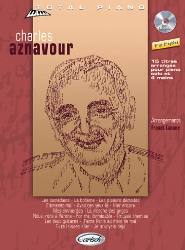 Amazon.fr - Aznavour Charles Collection Total Piano (Lanone) Piano Book ...