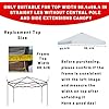 Amazon.com : 8x8 Canopy Replacement Top Outdoor Tent only Silver Coated ...
