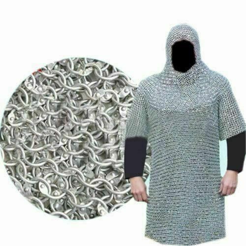Amazon.com: Aluminum chainmail shirt Round riveted chainmail chainmail ...