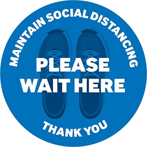 Amazon.com: Social Distancing Floor Decal (5 Pack) | 6ft Social ...
