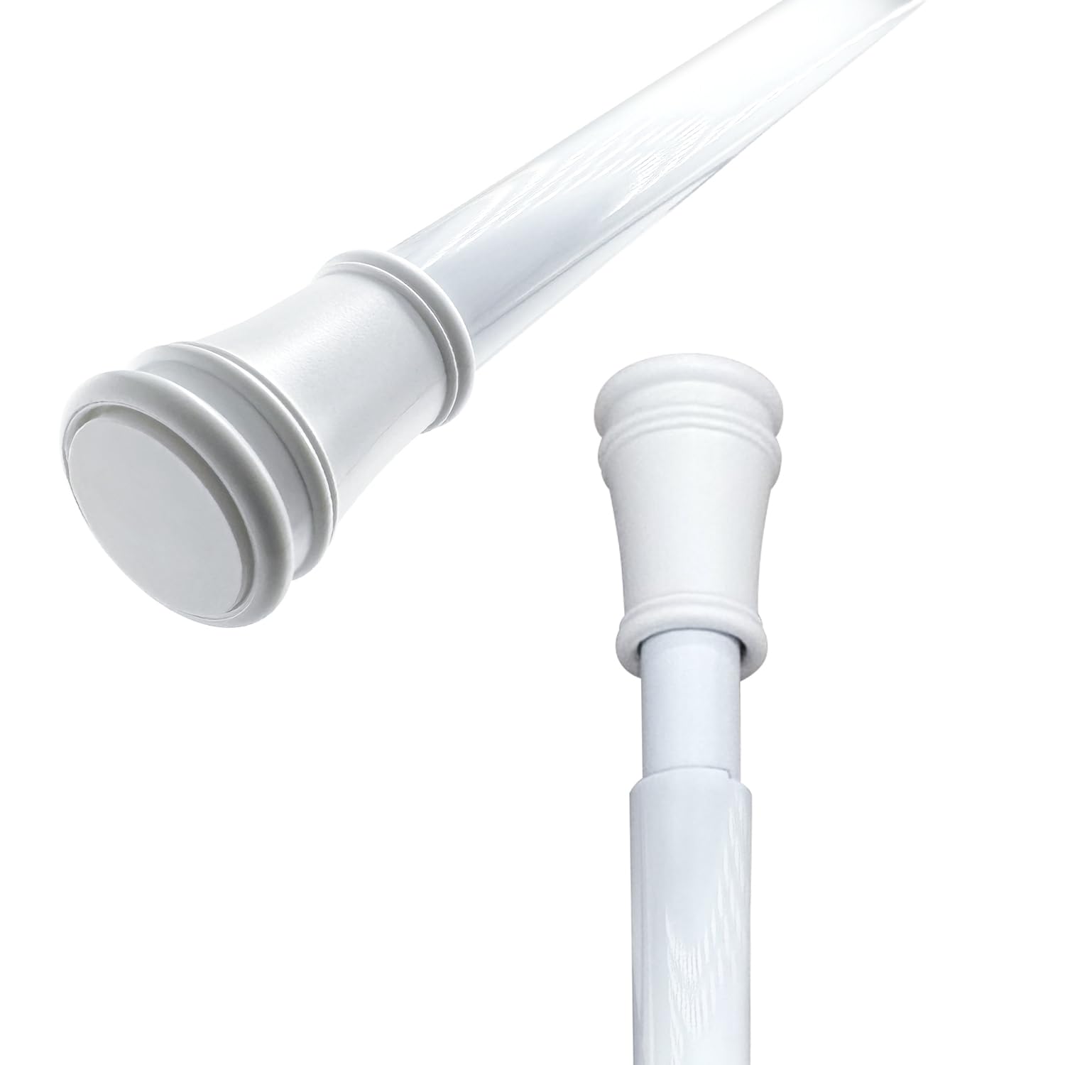 Amazon.com: Amazing Drapery Hardware 5/8 Inch White Spring Tension Rods ...