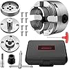 XUNTOP 4’’ 4-Jaw Self-Centering Lathe Chuck Set with 1" x 8TPI Threads ...