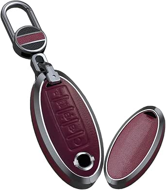 Amazon.com: KUNIO 5 Buttons Car Key Fob Cover Fit for Nissan Rouge ...