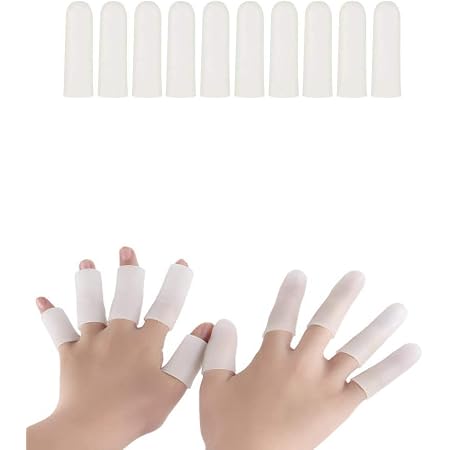 Amazon.com: Gel Finger Cover, Silicone Finger Cots, Finger Protector ...