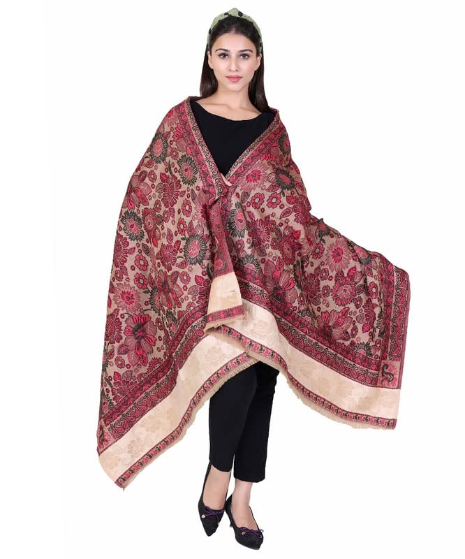 TRIJAL SHAWL SUNFLOWER MEHROON : Amazon.in: Fashion