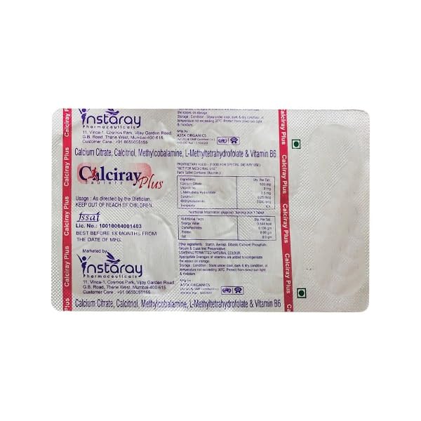 Calciray Plus - Strip of 10 Tablets : Amazon.in: Health & Personal Care