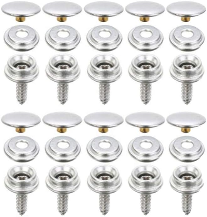 Amazon.com: Snap Button Fasteners Kit for Leather, Boat Cover ...