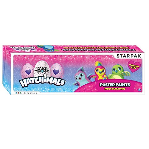 Amazon.com: Farby plakatowe 12 kolorów 20ml Hatchimals (Polish Edition ...