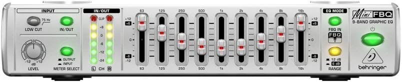 Behringer FBQ800 Minifbq grafisk equalizer : Amazon.se: Musikinstrument