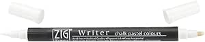 Amazon.com: Zig Memory System Writer Chalk Pastel Dual Tip Marker, White