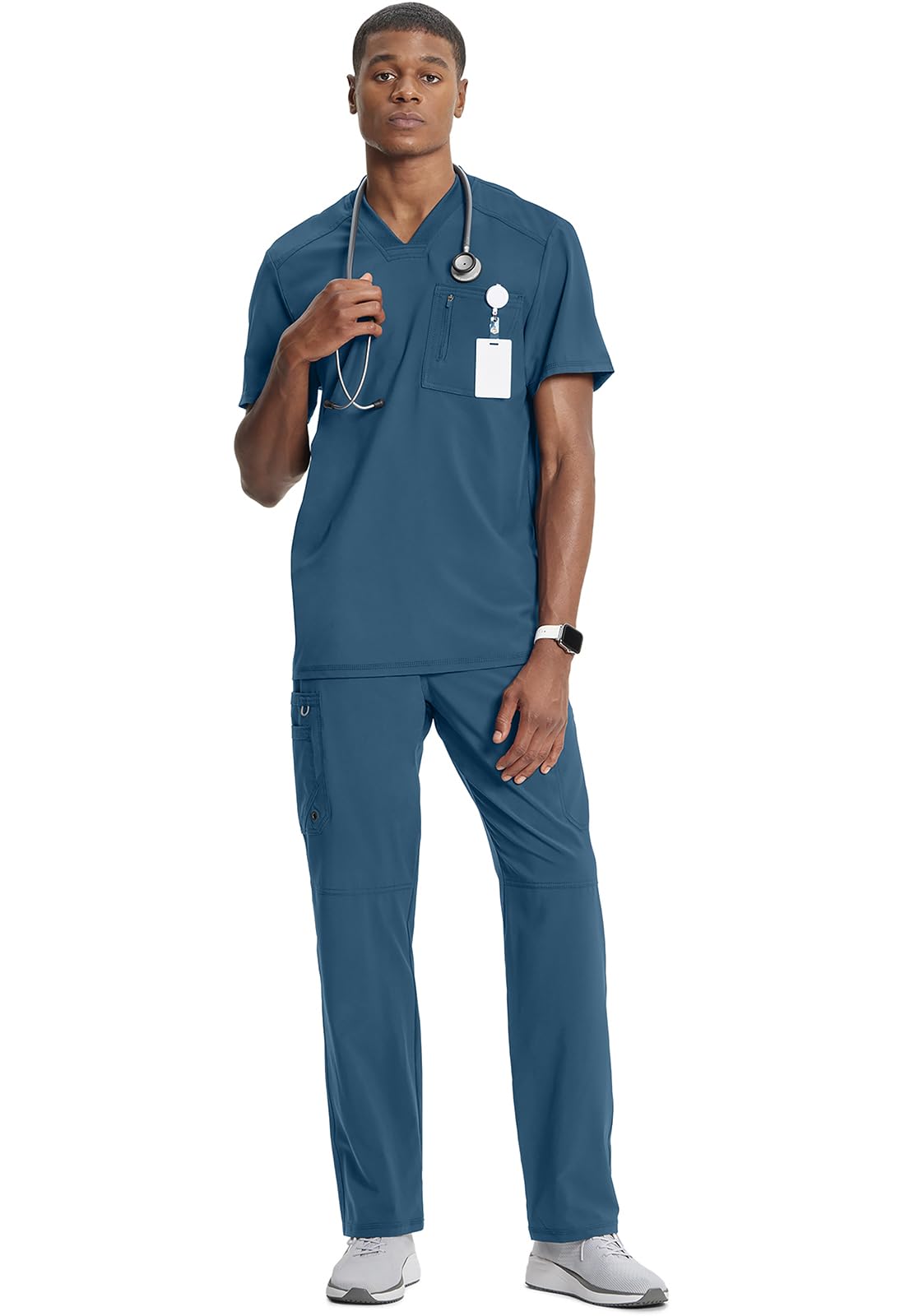Snapklik.com : Infinity Men Scrubs Top Tuckable V-Neck CK910A