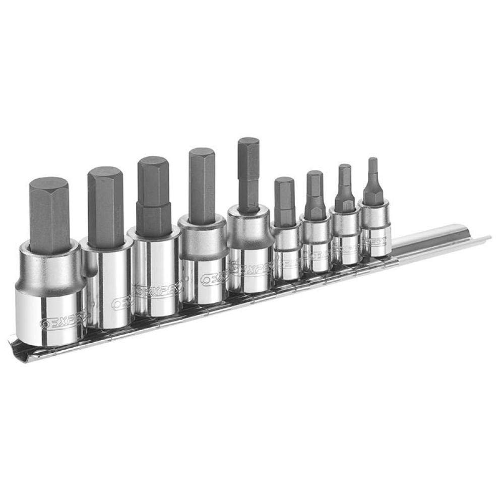 Britool E034802B Hex Bit Socket Set with 1/4 and 3/8-inch Mixed Drive ...