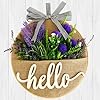 Amazon.com: Artificial Flower Pocket Wreath with Hello Sign, 12 Inch ...