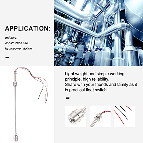 Hemobllo Liquid Level Sensor – 400mm Water Level Sensor Float Switch Liquid Level Switch ...