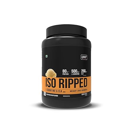 QNT ISO Ripped | Whey Protein Isolate Powder with L-Carnitine & CLA ...