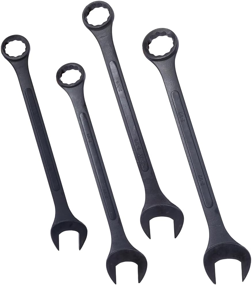 Jumbo Combination Wrench Set, SAE 2-1/8'', 2-1/4'', 2-3/8'', and 2-1/2 ...