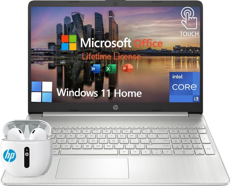 Amazon.com: HP Laptop Touchscreen Computer 15 inch, 15.6 Laptop Touch ...