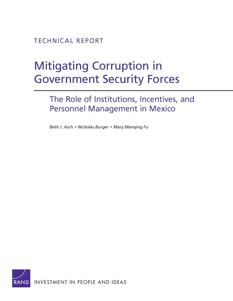 Amazon.com: Mitigating Corruption in Government Security Forces: The ...