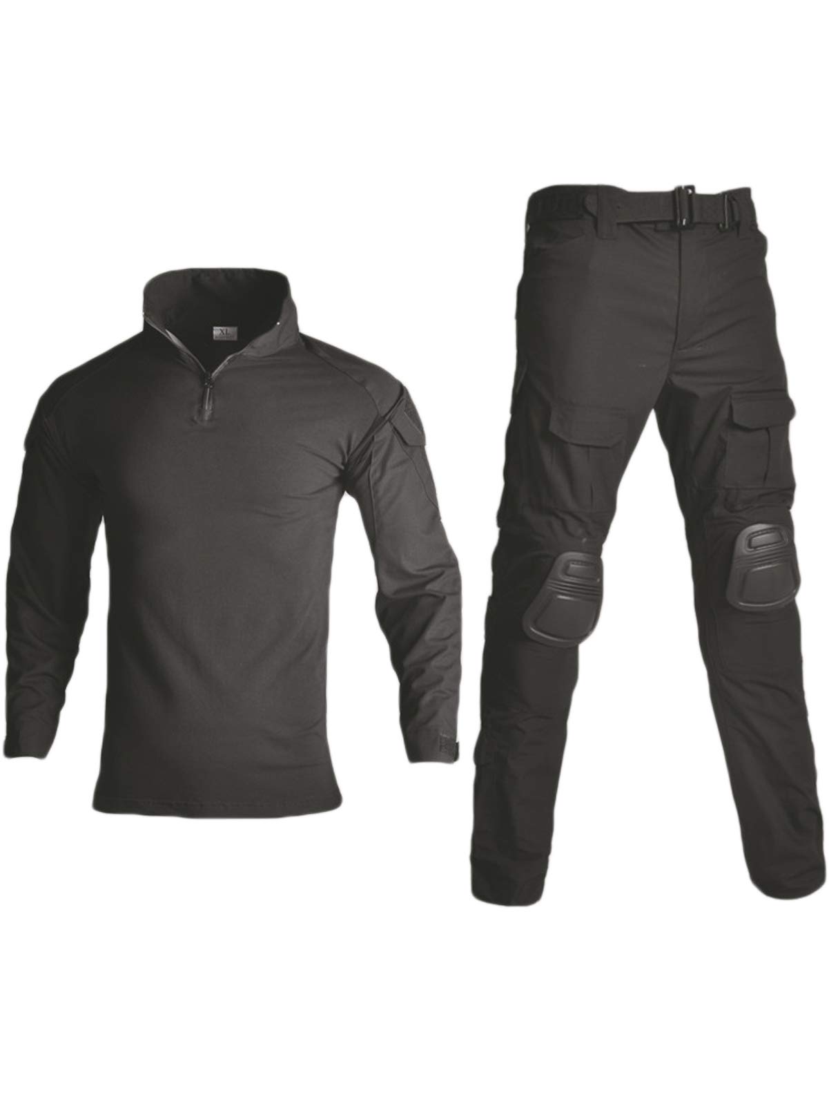 Harglesman Mens Tactical Military Suits Long Sleeve Fitting Amry ...