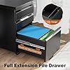 Amazon.com: 3 Drawer File Cabinet - Locking Filing Cabinet, Rolling ...