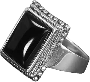 Lucifer Morningstar Ring 925 Sterling Silver, Black Onyx Turkish Ring ...