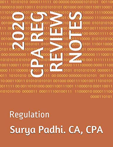 2020 CPA REG REVIEW NOTES: Regulation: Padhi. CA, CPA, Surya ...