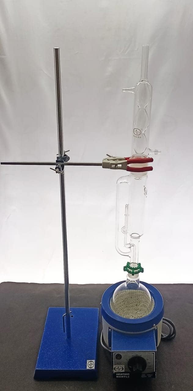 ISKO® Borosilicate glass soxhlet apparatus with heating mantle and ...