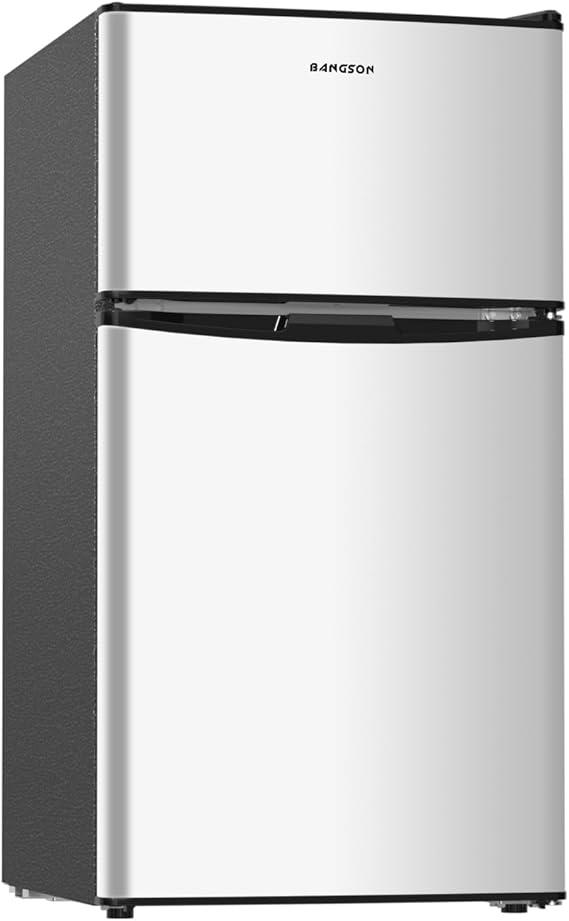 Amazon.com: BANGSON Mini Fridge with Freezer, 3.2 Cu.Ft Small ...