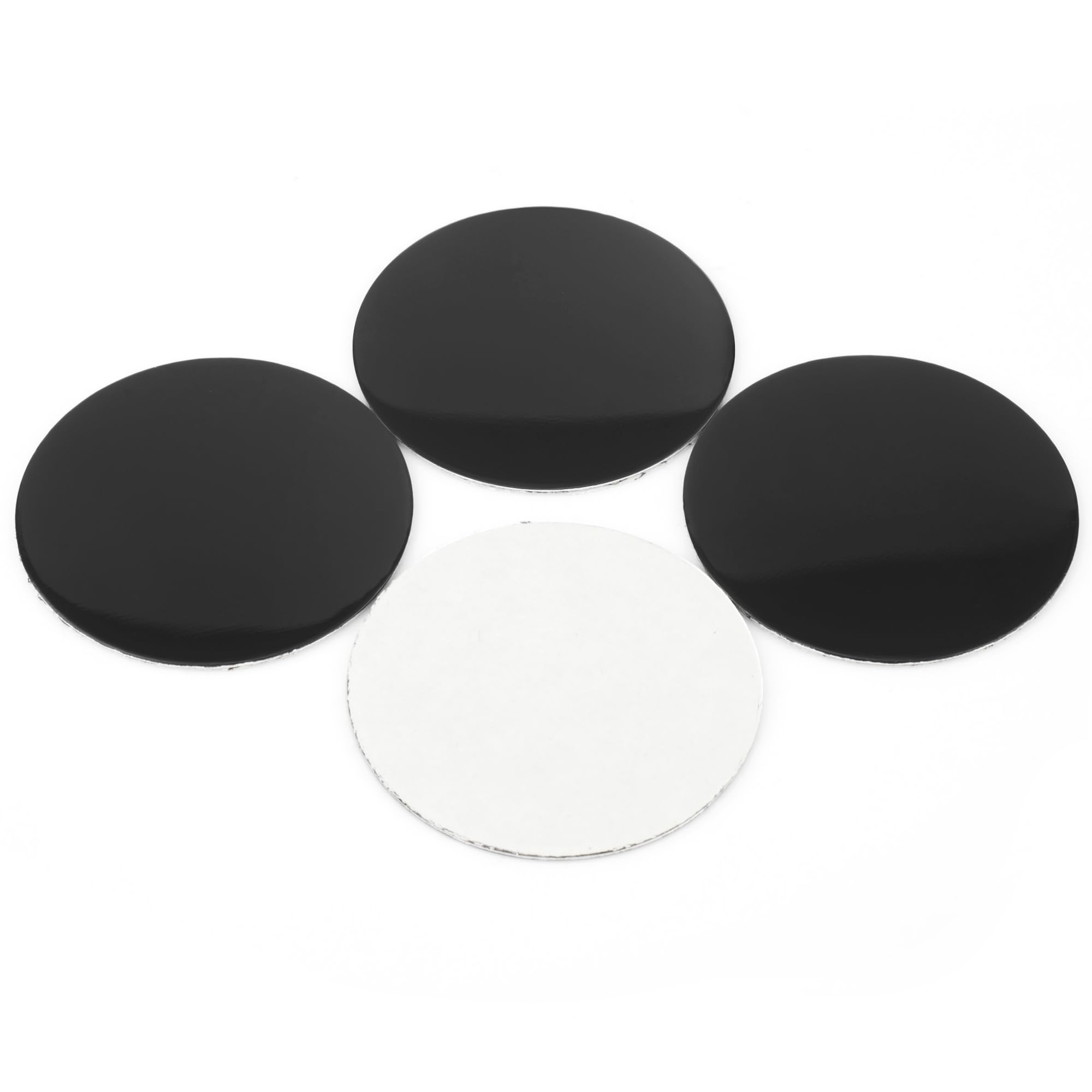 Snapklik.com : 4pcs 50mm/1.97in Wheel Center Caps Stickers Black ...