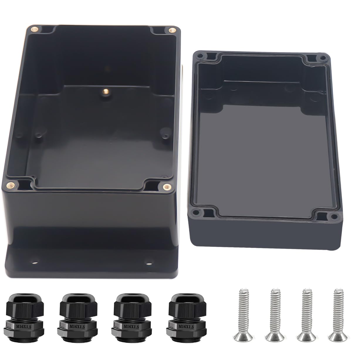 Snapklik.com : Otdorpatio Project Box ABS Black Electrical Boxes IP67 ...