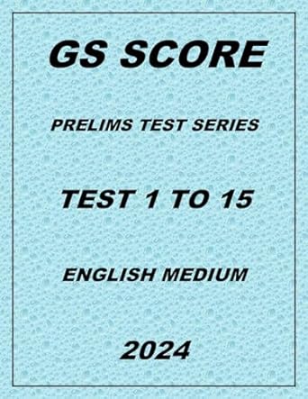 Buy Gs Score Prelims Test Series Test 1 to 15 English Language 2024 ...