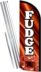 Amazon.com : Vista Products FUDGE Premium Windless Feather Banner Flag ...