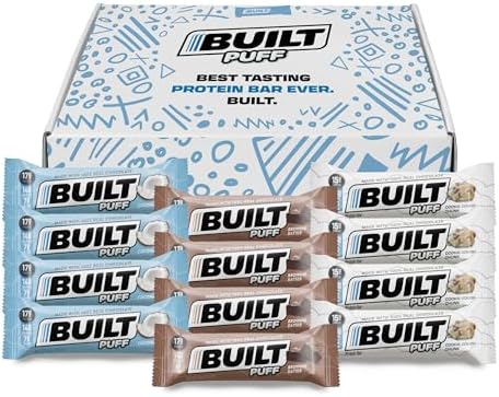 Amazon.com : BUILT Protein Bars, Variety Pack, 12 Bars, Protein Snacks ...