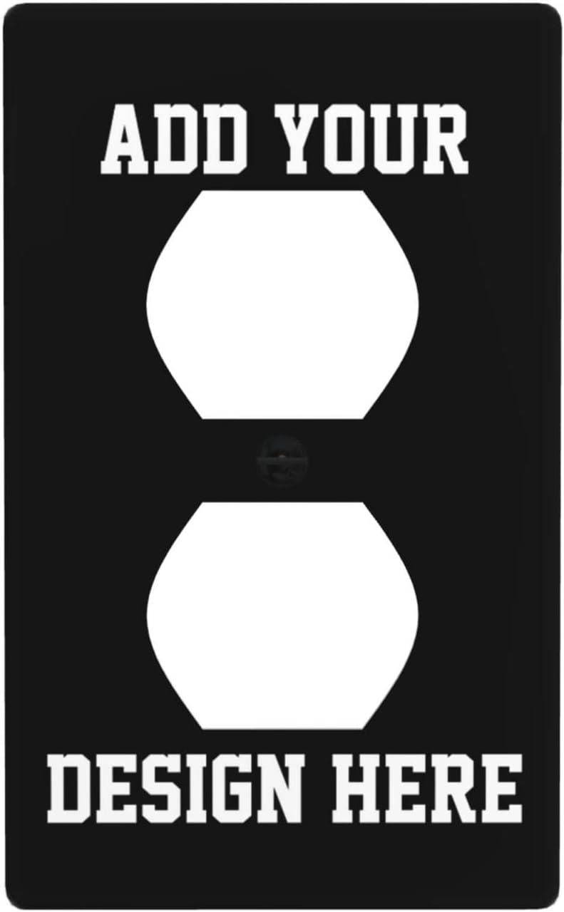 Duplex Outlet Covers Decorative Custom Personalized Single Receptacle ...