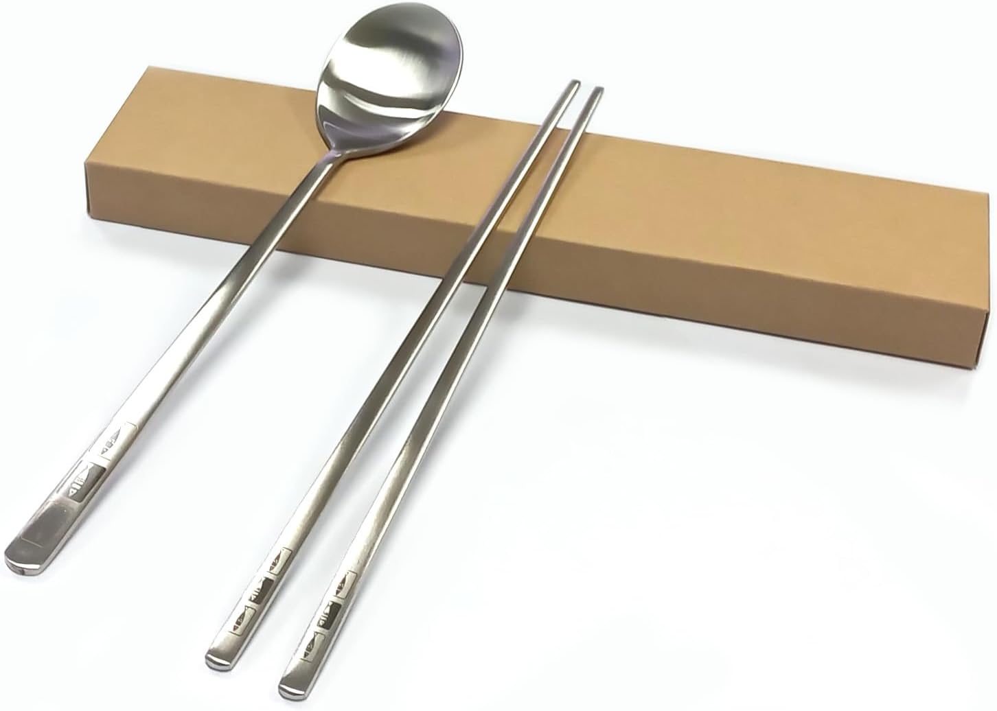 Amazon.com: SUPIA Korean Traditional Cutlery Stainless Steel Spoons and ...