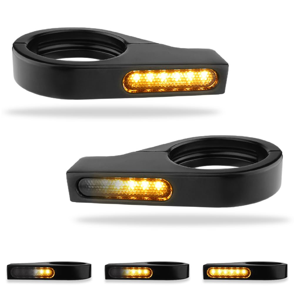 Harley Fork Mounted Turn Signals 49MM Motorcycle Fork Turn Signal