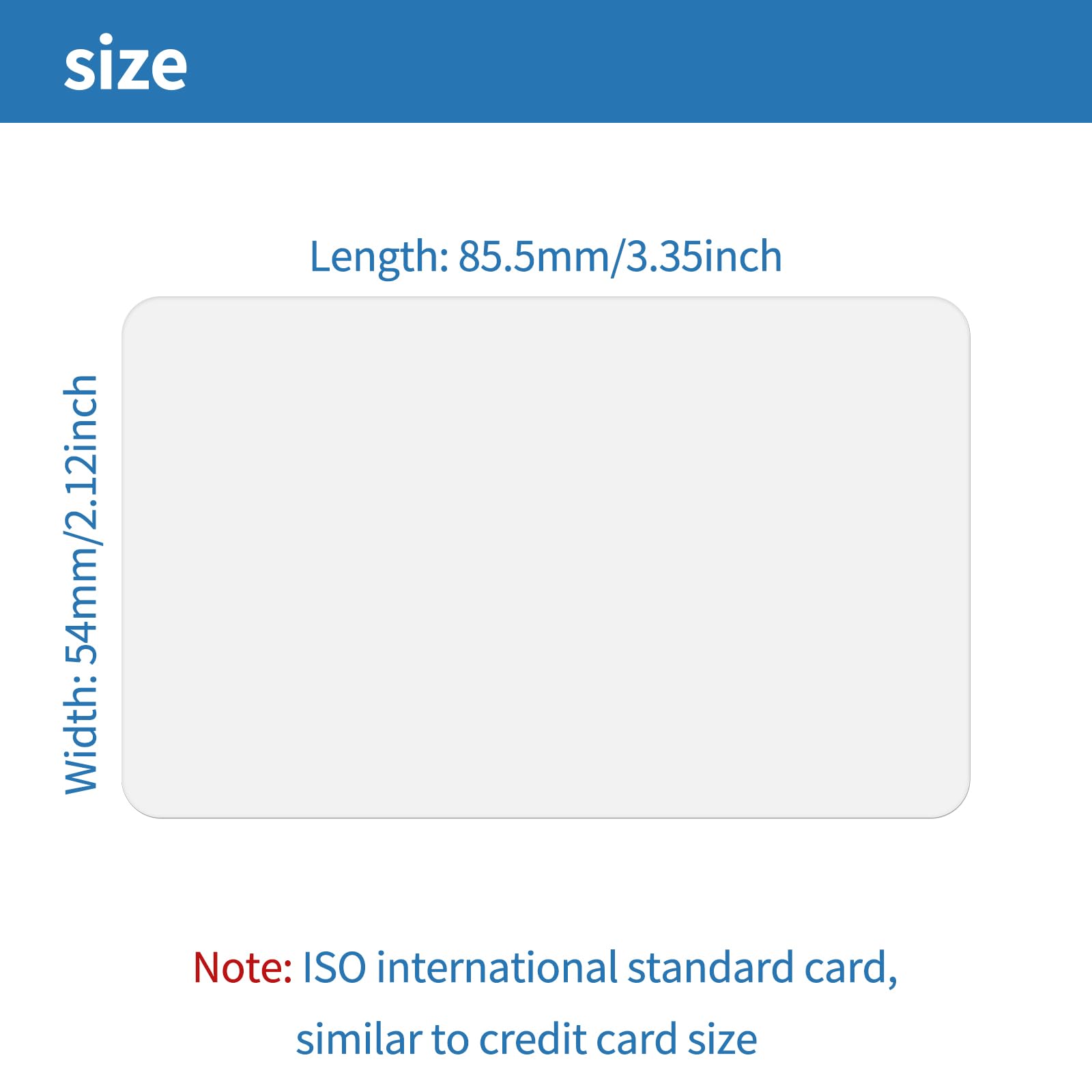 Snapklik.com : 250 Pack Premium Blank PVC Cards, CR80 30 Mil Graphic ...